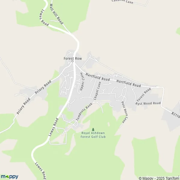 Map Forest Row: map of Forest Row, Wealden RH18 5 and practical information