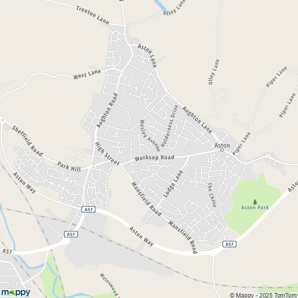 Map Aston: map of Aston, Rotherham S26 2 and practical information