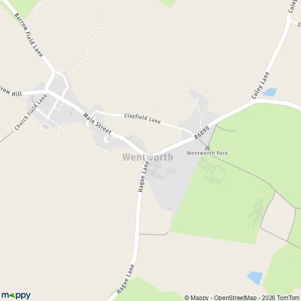 Map Wentworth: map of Wentworth, Rotherham S62 7 and practical information