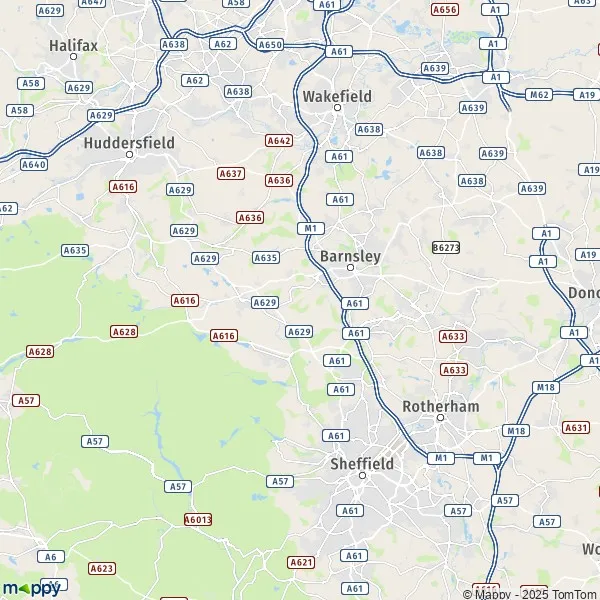 Map Barnsley: map of Barnsley (S70 1) and practical information