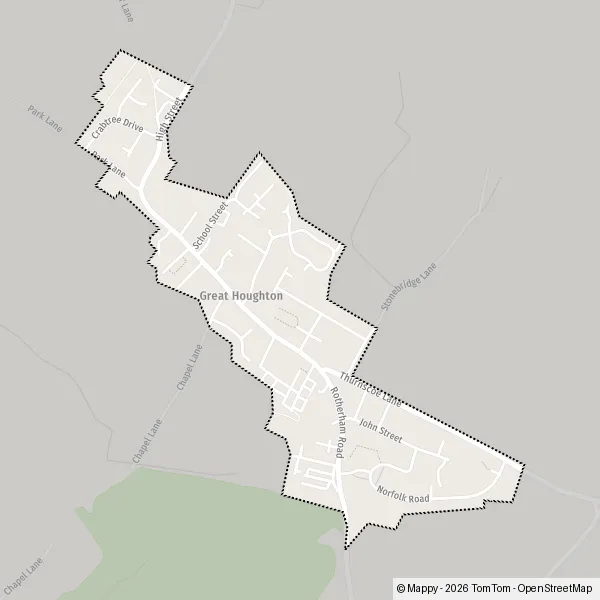 Map Great Houghton: map of Great Houghton, Barnsley S72 0 and practical ...