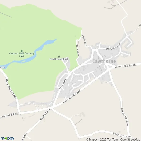 Map Cawthorne: map of Cawthorne, Barnsley S75 4 and practical information