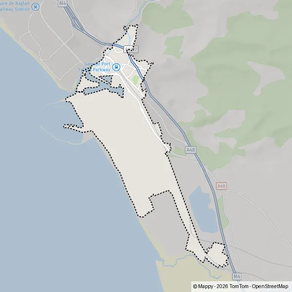 Map Port Talbot: map of Port Talbot, Neath Port Talbot SA13 1 and ...