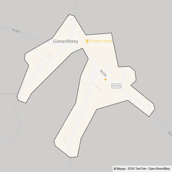 Map Llanarthney: map of Llanarthney, Carmarthenshire SA32 8 and ...