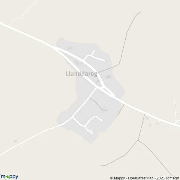 Map Llanddarog: map of Llanddarog, Carmarthenshire SA32 8 and practical ...