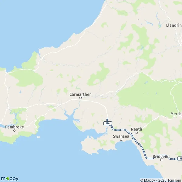 Map Trelech: map of Trelech (SA33 6) and practical information