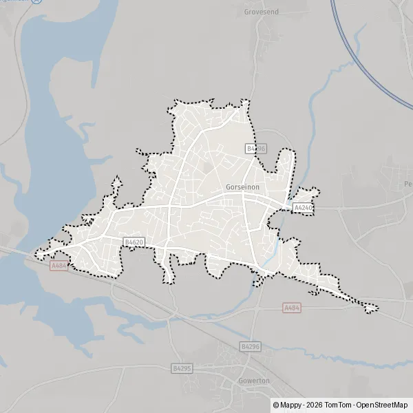 Map Gorseinon: map of Gorseinon, Swansea SA4 4 and practical information