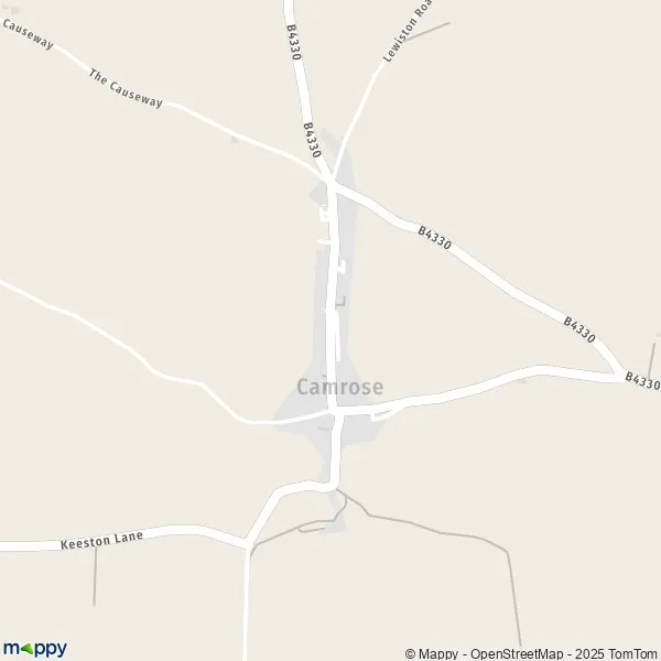 Map Camrose: map of Camrose, Pembrokeshire SA62 6 and practical information