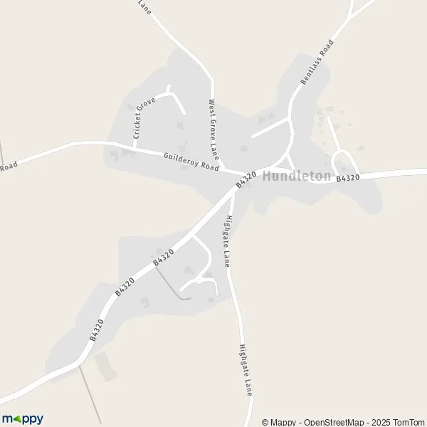 Map Hundleton: map of Hundleton, Pembrokeshire SA71 5 and practical ...