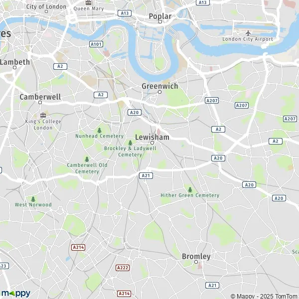 Map Lewisham: map of Lewisham (SE6) and practical information