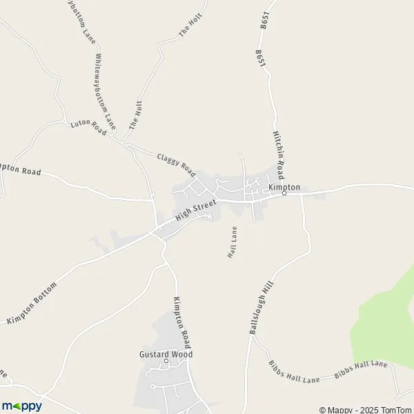 Map Kimpton: map of Kimpton, North Hertfordshire SG4 8 and practical ...