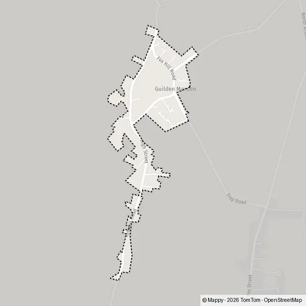 Map Guilden Morden: map of Guilden Morden, South Cambridgeshire SG8 0 ...