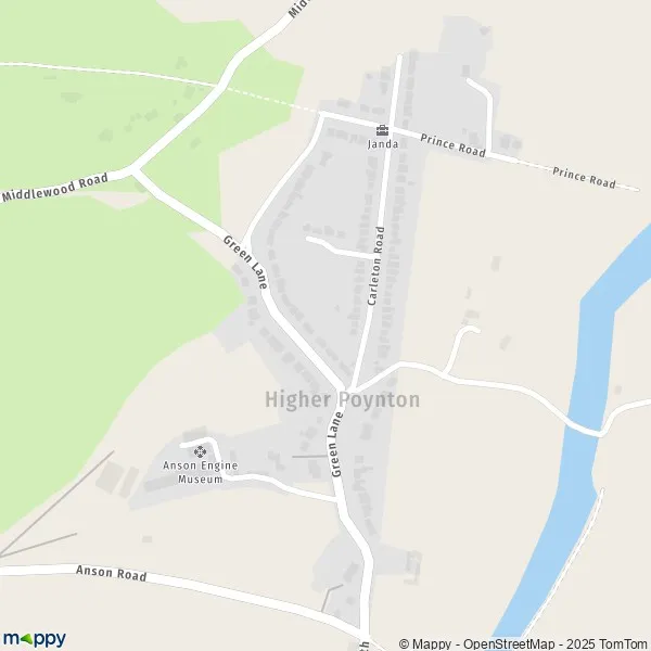 Map Higher Poynton: map of Higher Poynton, Cheshire East SK12 1 and ...