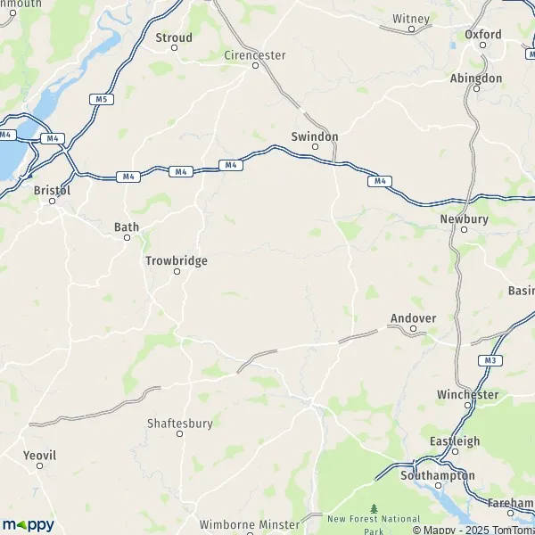 Map Upper North Wraxall: map of Upper North Wraxall (SN14 7) and ...