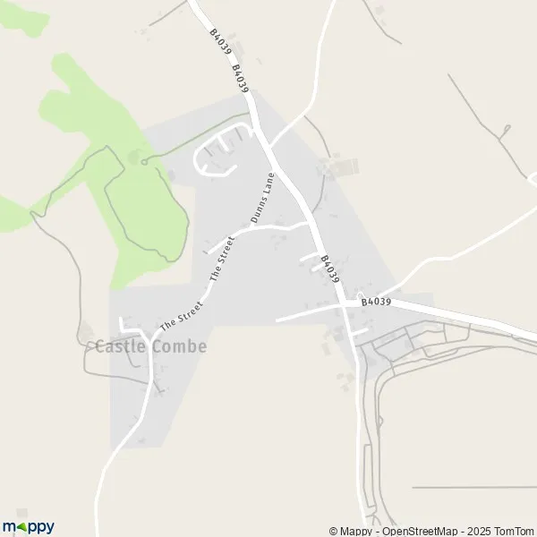 Map Castle Combe: map of Castle Combe, Wiltshire SN14 7 and practical ...