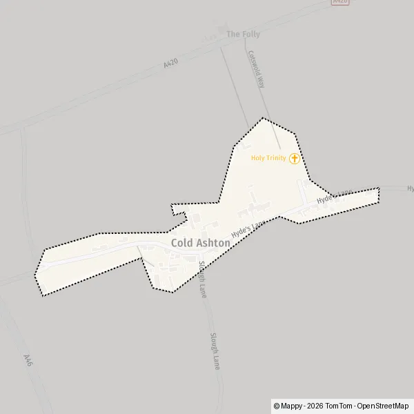 Map Cold Ashton: map of Cold Ashton, South Gloucestershire SN14 8 and ...