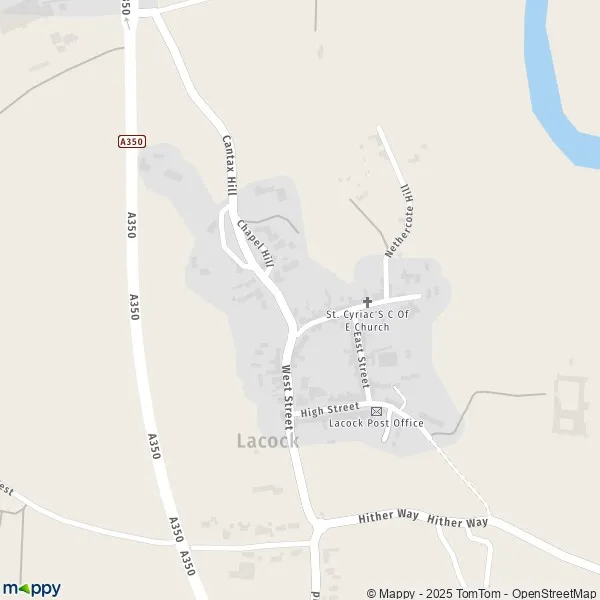 Map Lacock: map of Lacock, Wiltshire SN15 2 and practical information