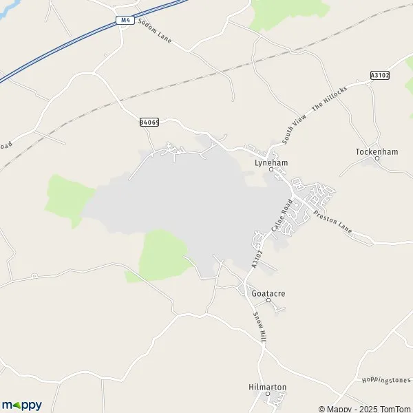 Map Lyneham: map of Lyneham, Wiltshire SN15 4 and practical information