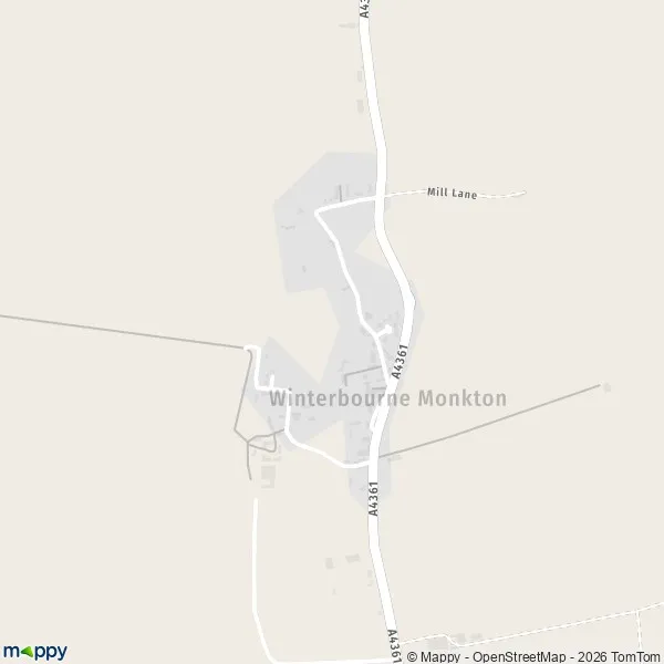Map Winterbourne Monkton: map of Winterbourne Monkton, Wiltshire SN4 9 ...