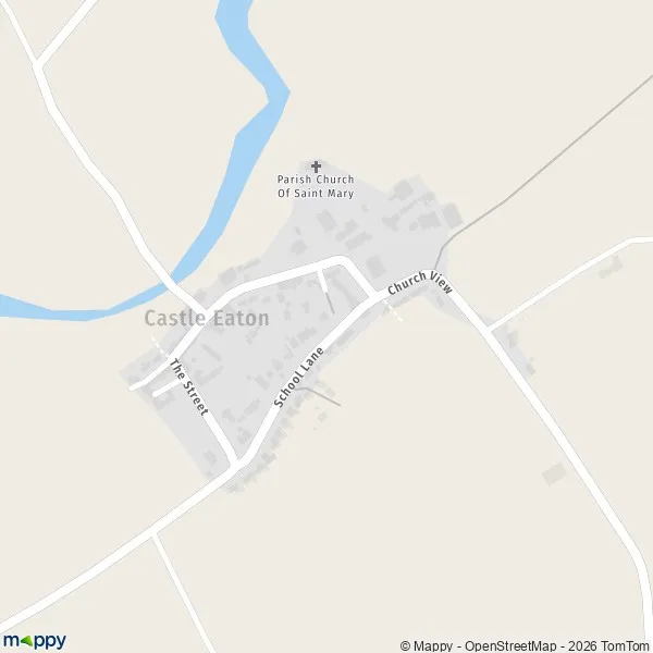 Map Castle Eaton: map of Castle Eaton, Swindon SN6 6 and practical ...