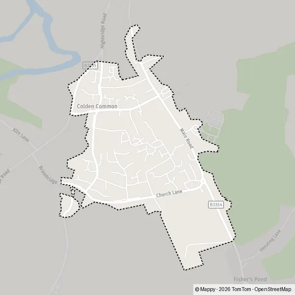 Map Colden Common: map of Colden Common, Winchester SO21 1 and ...