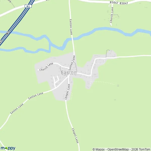 Map Easton: map of Easton, Winchester SO21 1 and practical information