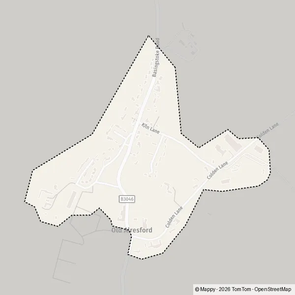 Map Old Alresford: map of Old Alresford, Winchester SO24 9 and ...