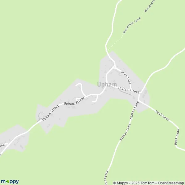 Map Upham: map of Upham, Winchester SO32 1 and practical information