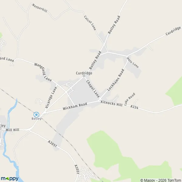 Map Curdridge: map of Curdridge, Winchester SO32 2 and practical ...
