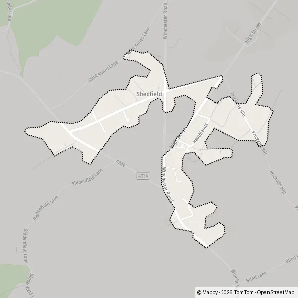 Map Shedfield: map of Shedfield, Winchester SO32 2 and practical ...