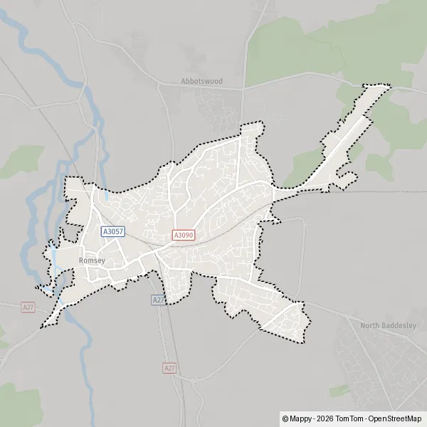Map Romsey: map of Romsey, Test Valley SO51 8 and practical information