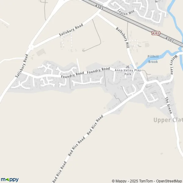 Map Upper Clatford: map of Upper Clatford, Test Valley SP11 7 and ...