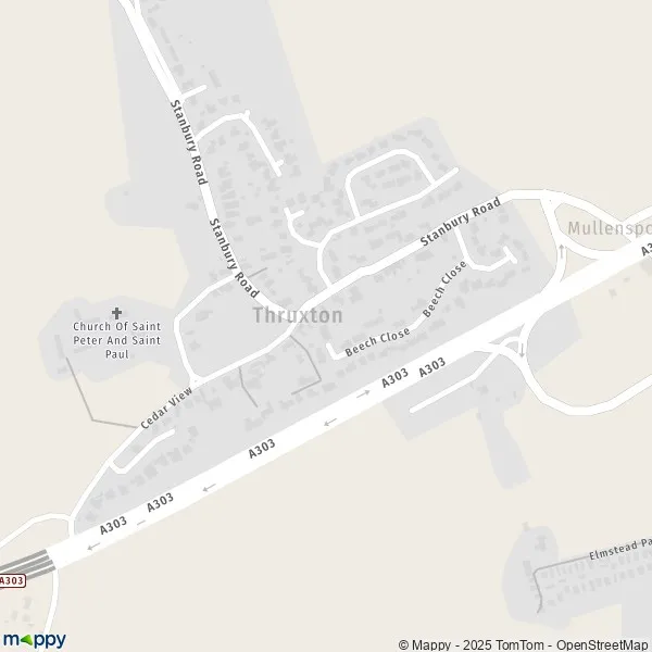 Map Thruxton: map of Thruxton, Test Valley SP11 8 and practical information