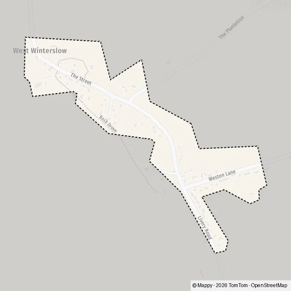 Map West Winterslow: map of West Winterslow, Wiltshire SP5 1 and ...