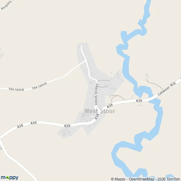 Map West Stour: map of West Stour, Dorset SP8 5 and practical information