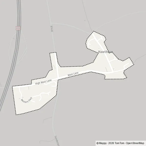 Map Hawthorn: map of Hawthorn, Durham SR7 8 and practical information