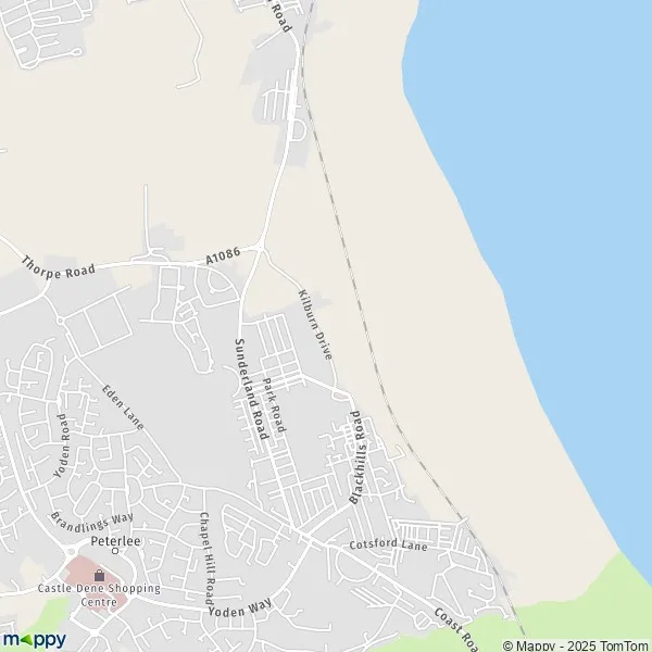 Map Horden: map of Horden (Railway Station), Durham SR8 4 and practical ...
