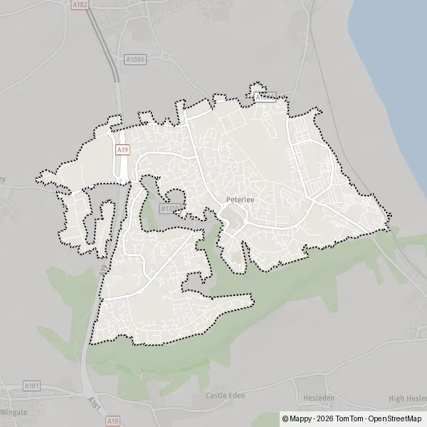 Map Peterlee: map of Peterlee, Durham SR8 5 and practical information