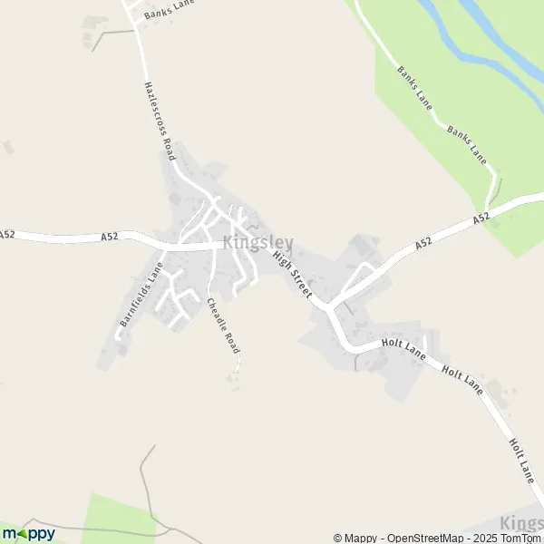 Map Kingsley: map of Kingsley, Staffordshire Moorlands ST10 2 and ...
