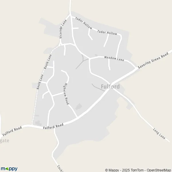 Map Fulford: map of Fulford, Stafford ST11 9 and practical information