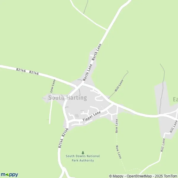 Map South Staffordshire: map of South Staffordshire (ST19 9) and ...