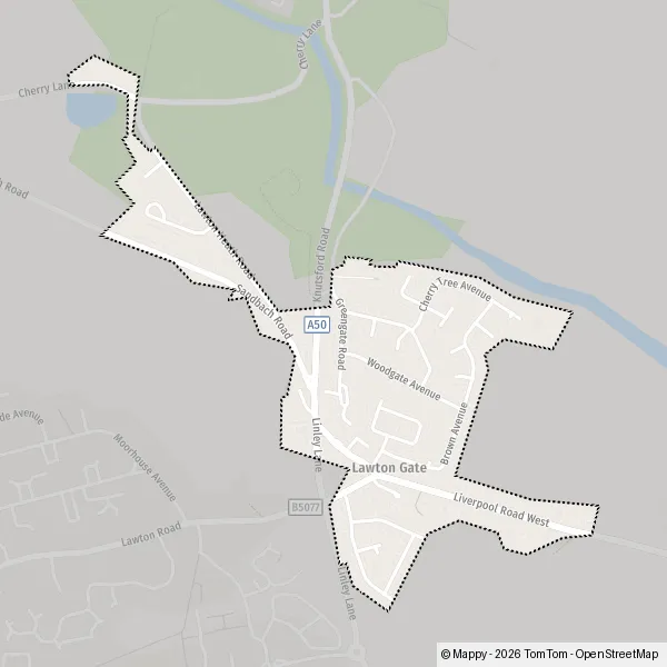 Map Lawton Gate: map of Lawton Gate, Cheshire East ST7 3 and practical ...