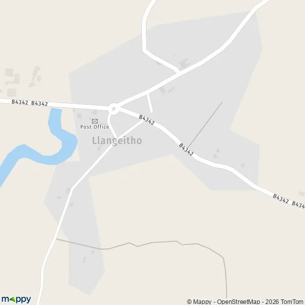 Map Llangeitho: map of Llangeitho, Ceredigion SY25 6 and practical ...