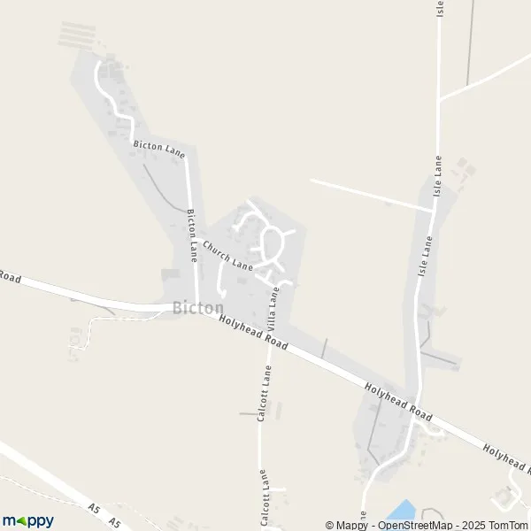 Map Bicton: map of Bicton, Shropshire SY3 8 and practical information