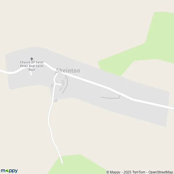 Map Sheinton: map of Sheinton, Shropshire SY5 6 and practical information