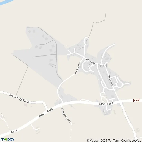 Map Ford: map of Ford, Shropshire SY5 9 and practical information