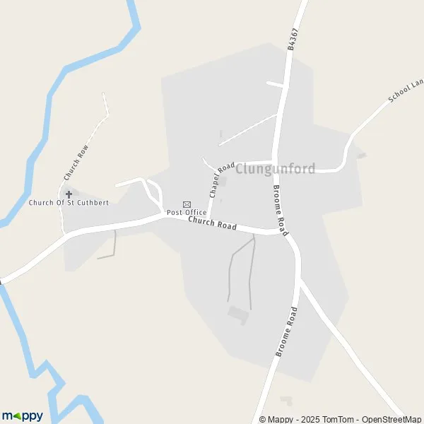 Map Clungunford: map of Clungunford, Shropshire SY7 0 and practical ...