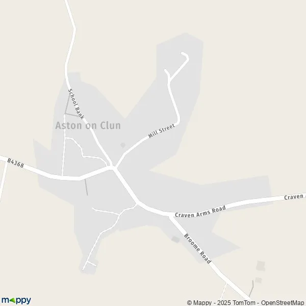 Map Aston on Clun: map of Aston on Clun, Shropshire SY7 8 and practical ...