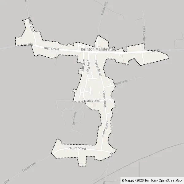 Map Keinton Mandeville: map of Keinton Mandeville, South Somerset TA11 ...