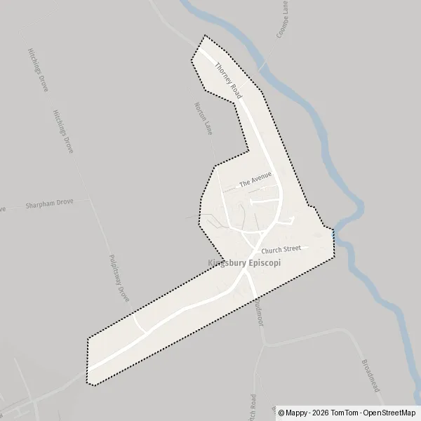 Map Kingsbury Episcopi: map of Kingsbury Episcopi, South Somerset TA12 ...